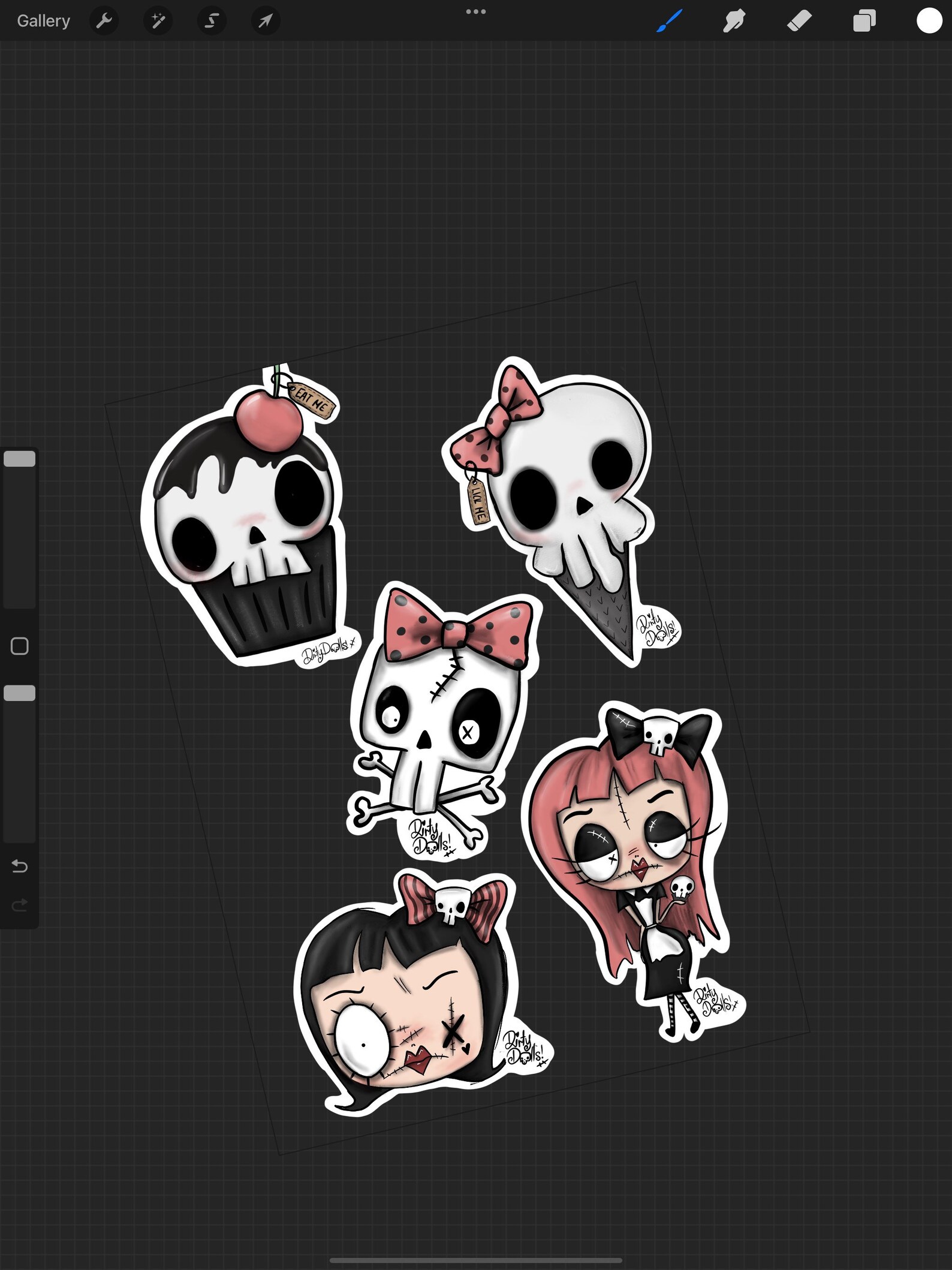 Printable Stickers - Deadly Sweet - Etsy