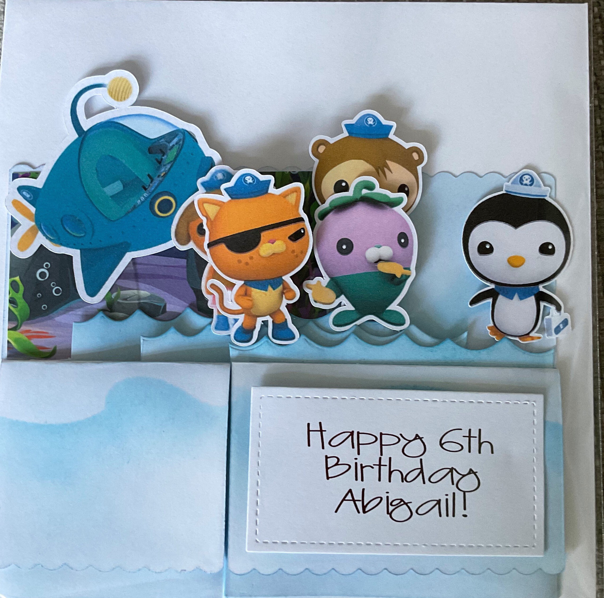 Octonauts Themed Birthday or Christmas Card - Etsy UK