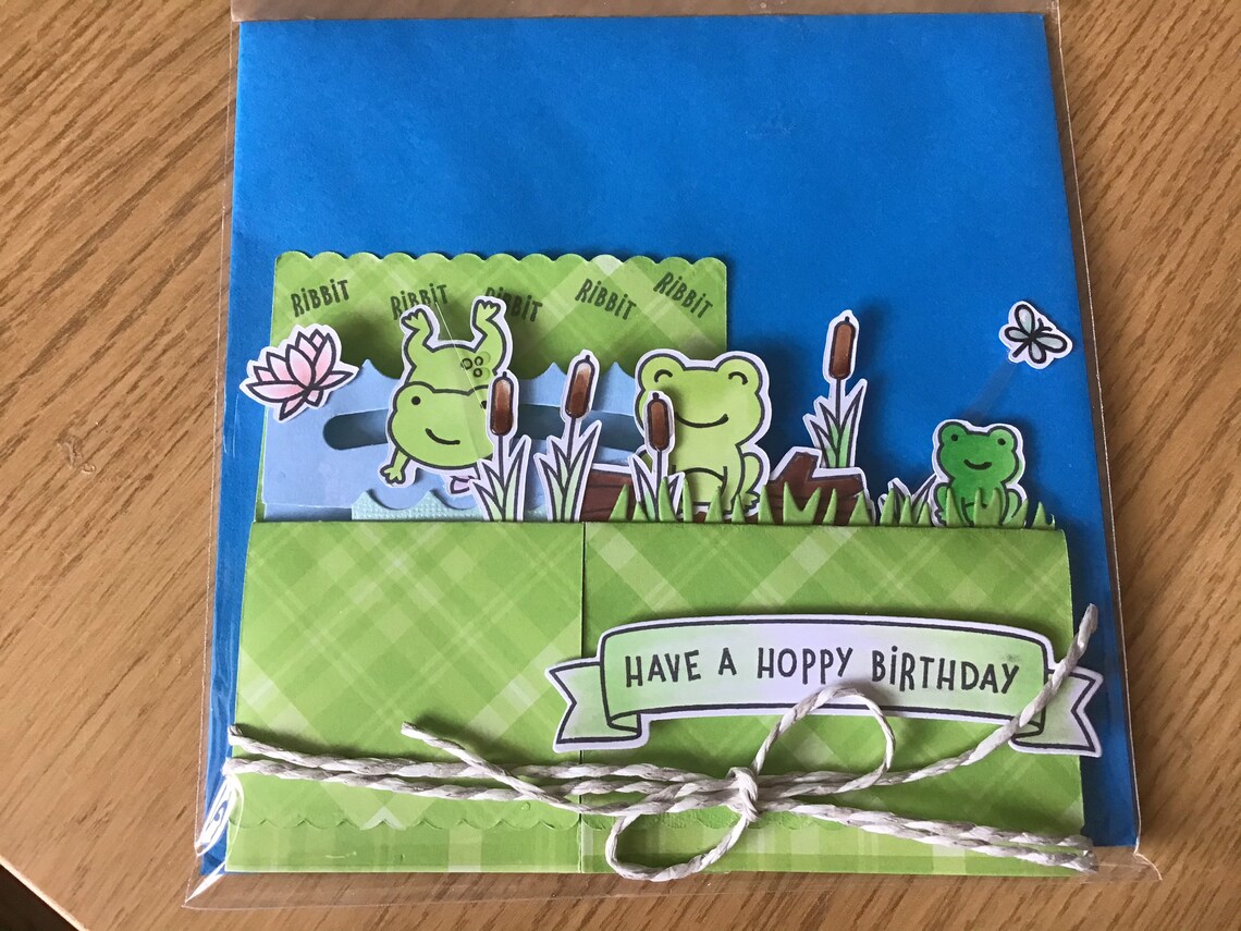 Interactive Pop up Froggy Card - Etsy UK