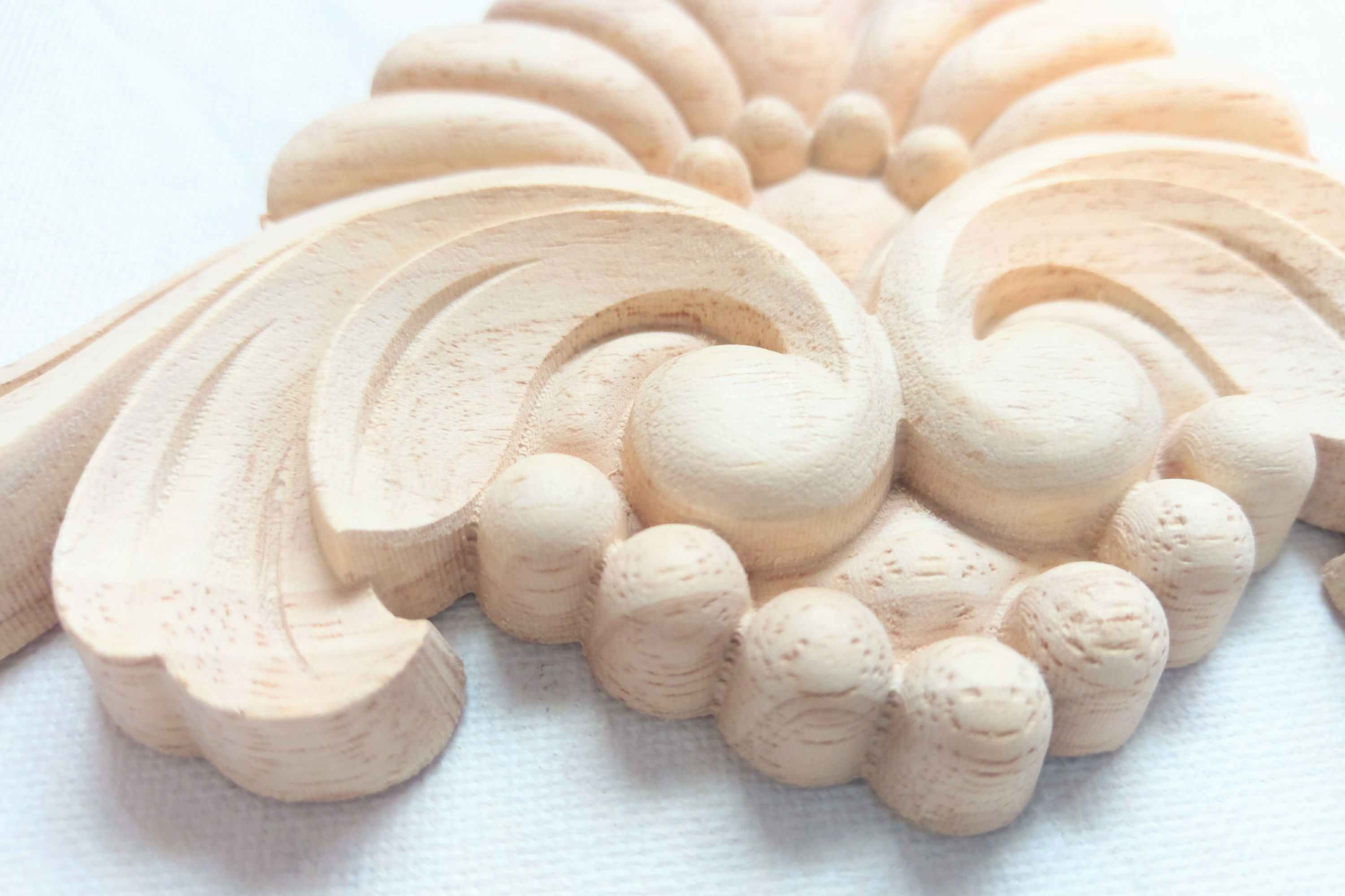 Longitudinal Scrolls, Wood Applique, Furniture Applique, Wood Onlay ...