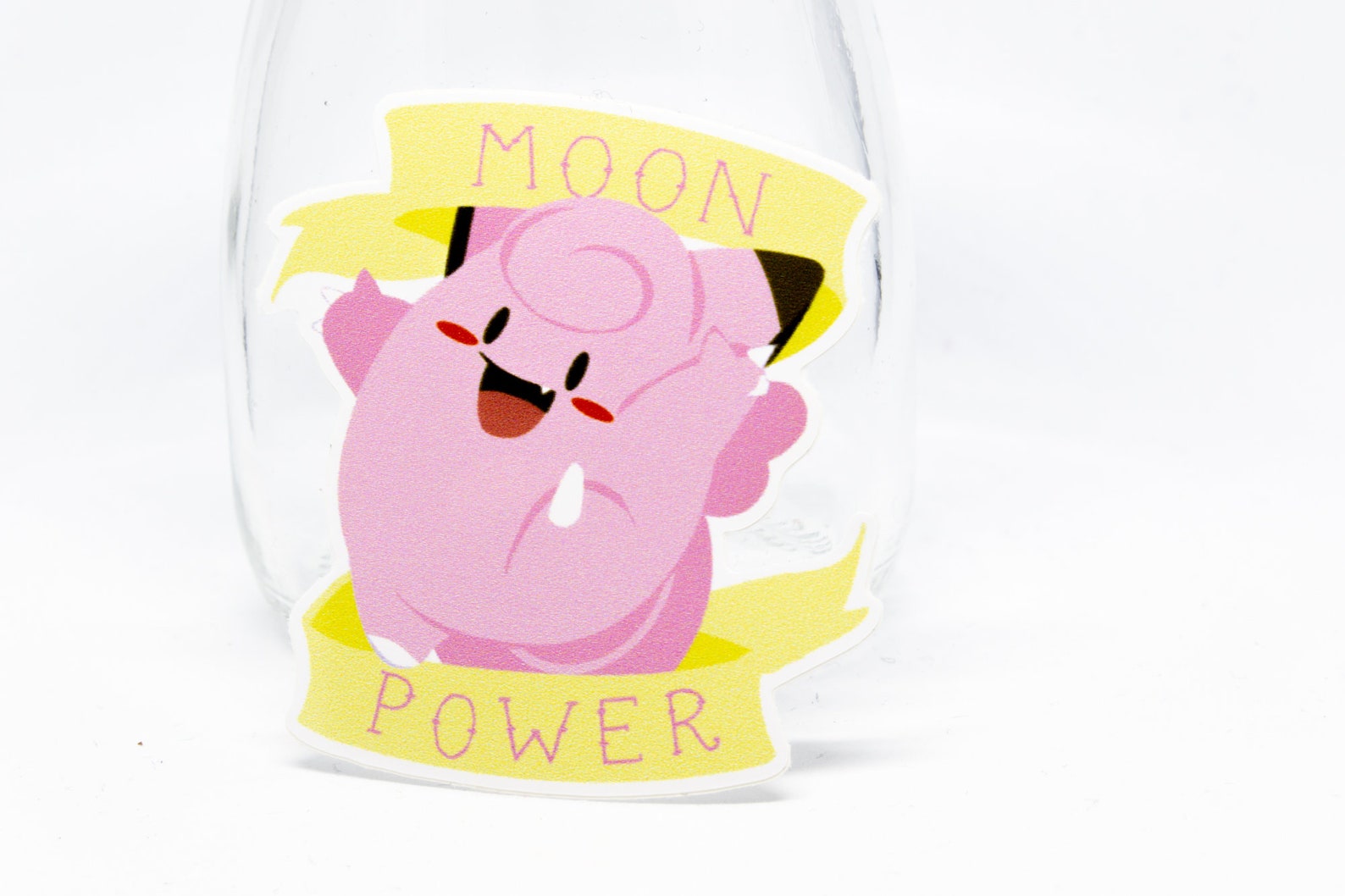 Clefairy Sticker, Anime Sticker, Manga Sticker, 5cm, Acrylic Sticker ...