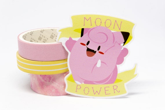 Clefairy Sticker Anime Sticker Manga Sticker 5cm Acrylic | Etsy
