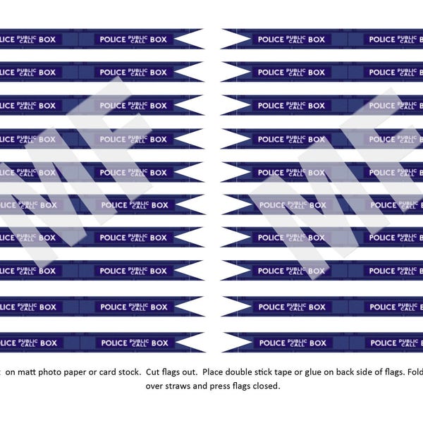 Printable Straw Flag - Etsy