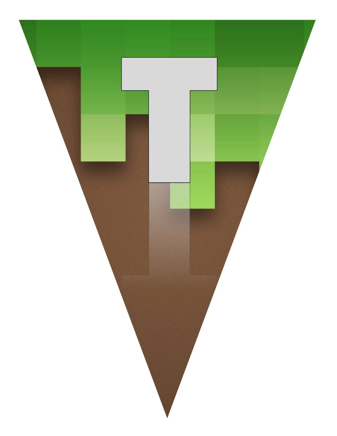 Minecraft Printable Pennants (spells Out Minecraft) - Etsy