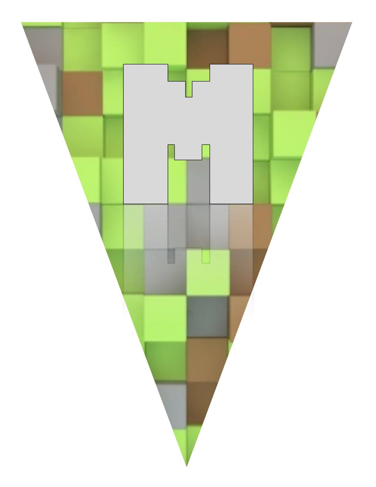 Banderines imprimibles de Minecraft (deletrea Minecraft) - Etsy España