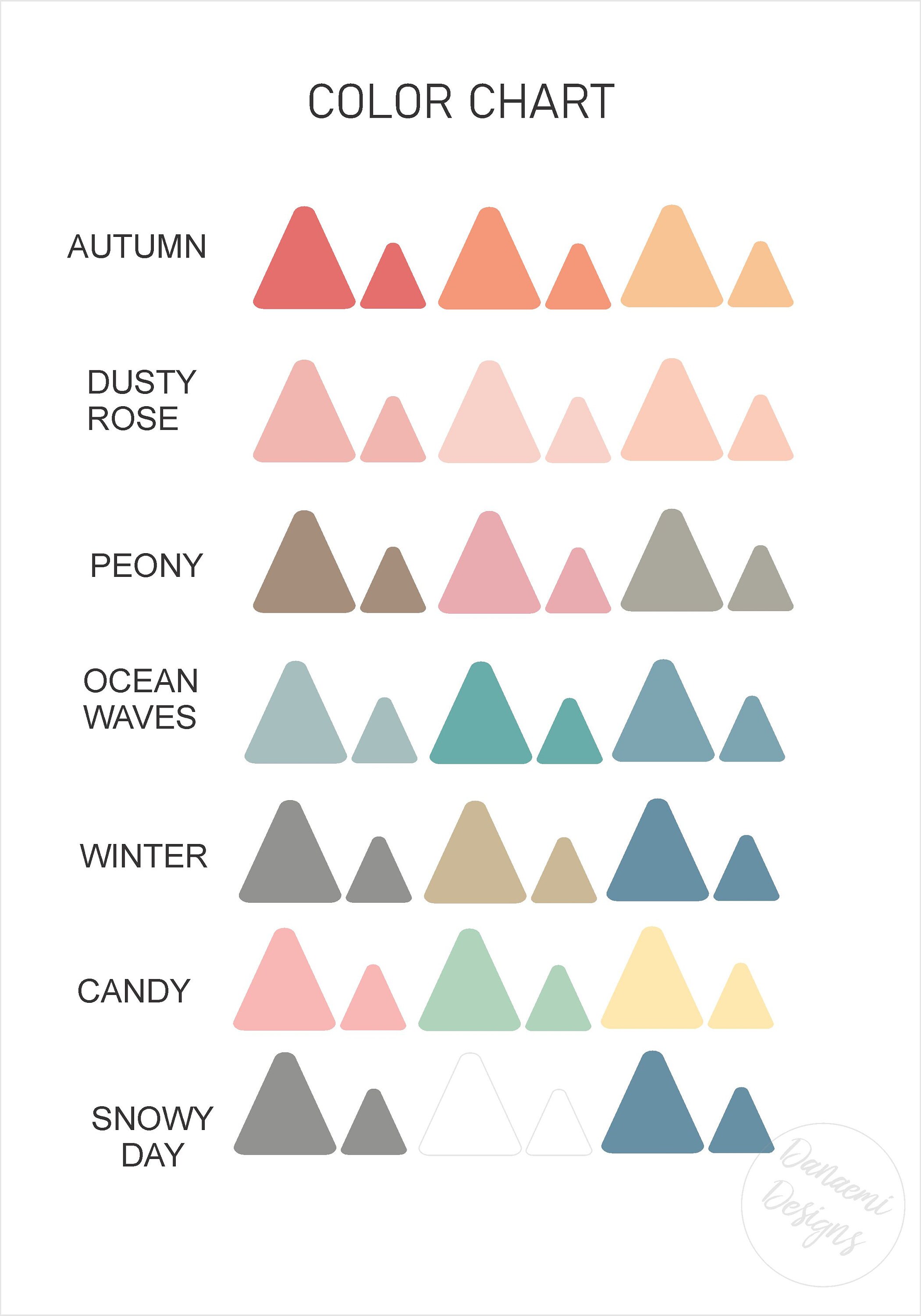 Wall Decal Triangles Wall Decal Rounded Triangles Decal - Etsy UK