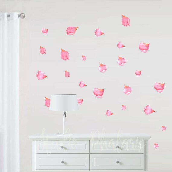 Rose Petals Wall Stickers Petals Decal Wall Decal Floral | Etsy