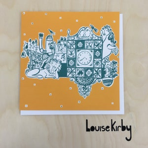 The Wellgate Clock Greetings Card / Clock Illustration / Dundee ...