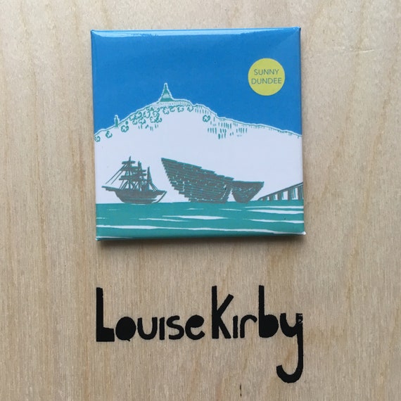 Sunny Dundee Cityscape Fridge Magnet / Illustrated by Louise | Etsy