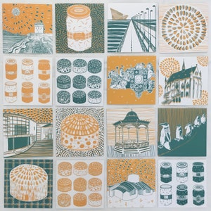 The Wellgate Clock Greetings Card / Clock Illustration / Dundee ...