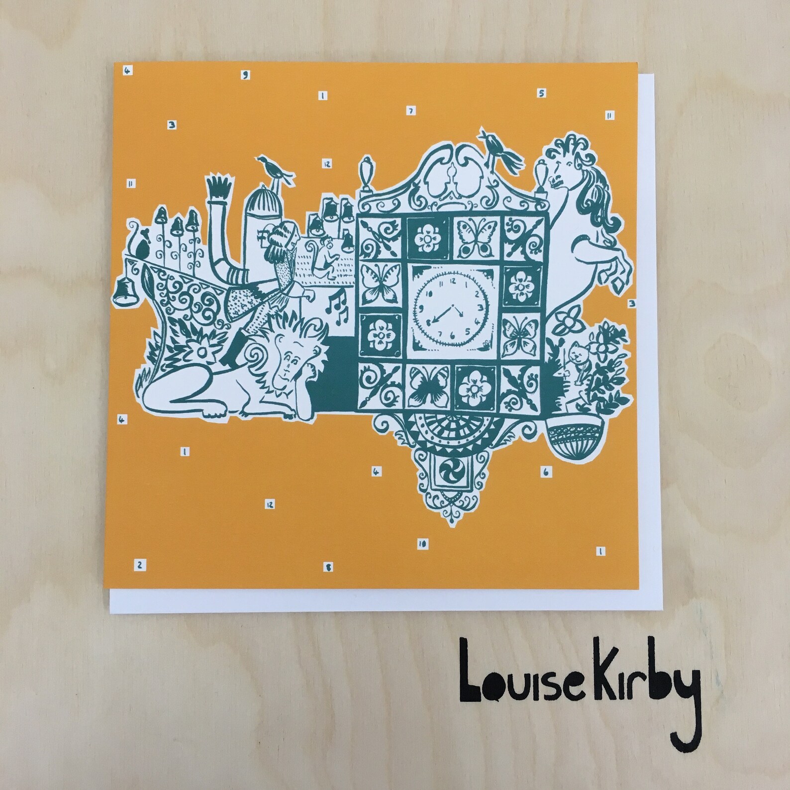 The Wellgate Clock Greetings Card / Clock Illustration / Dundee ...
