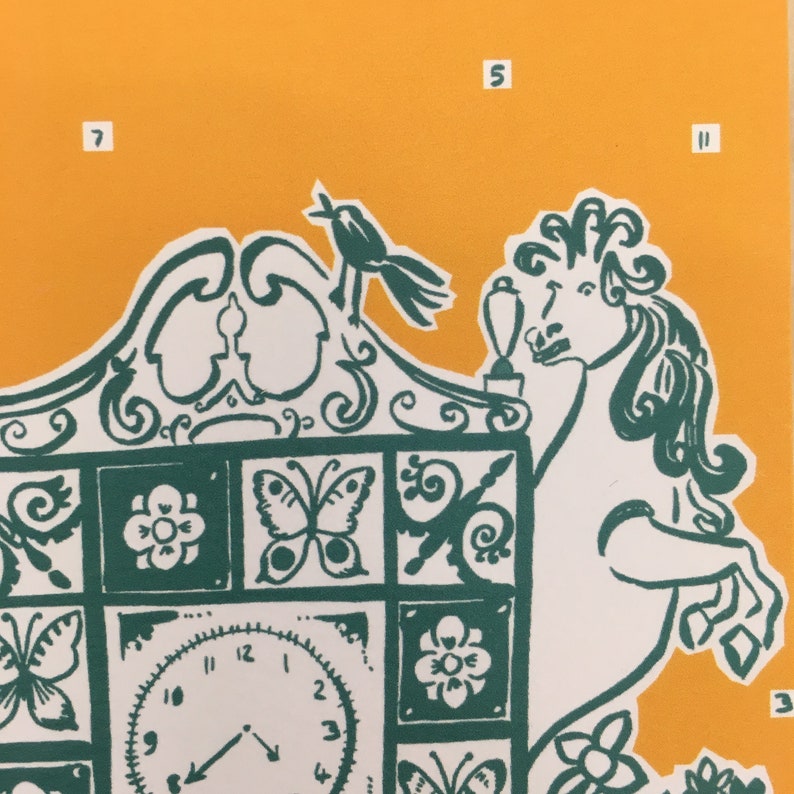 The Wellgate Clock Greetings Card / Clock Illustration / Dundee ...