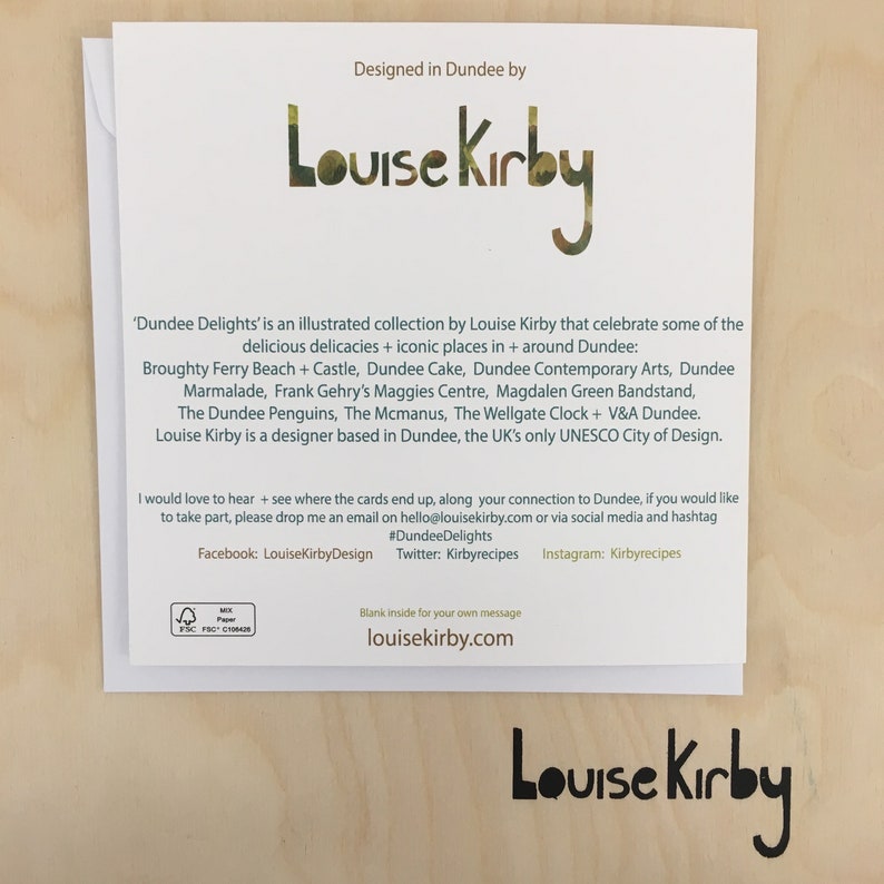 The Wellgate Clock Greetings Card / Clock Illustration / Dundee ...