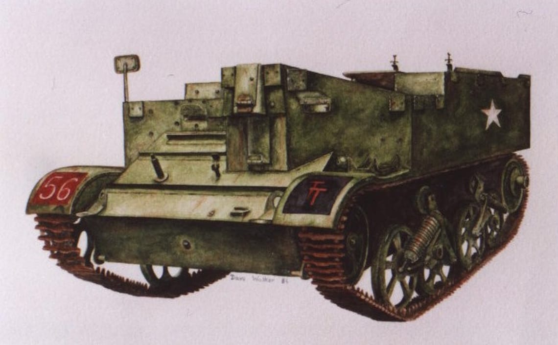 Bren Carrier Original Watercolour - Etsy