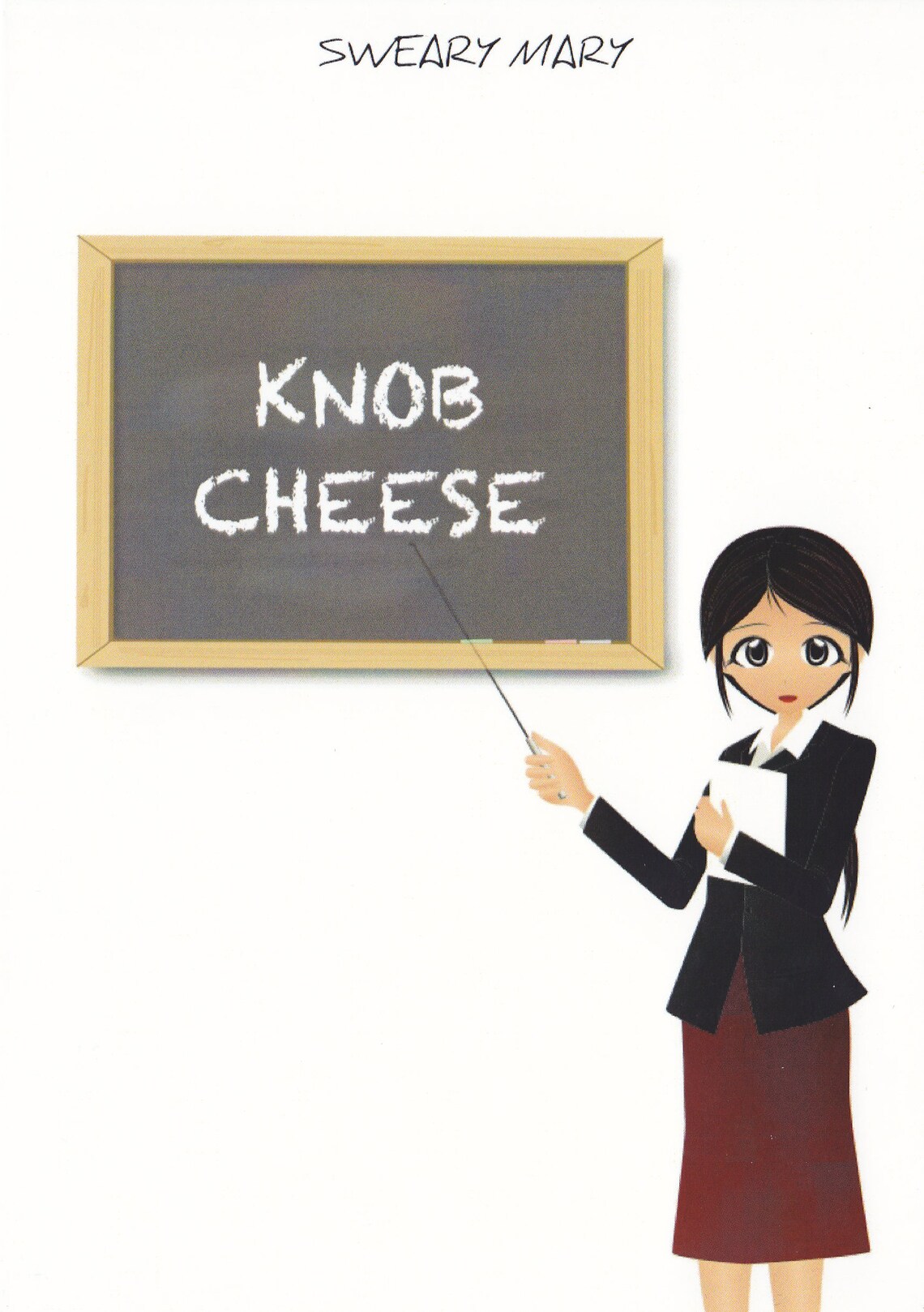 Knob Cheese Birthday by Sweary Maryknob Cheeseknobrude Knob Cardfunny ...