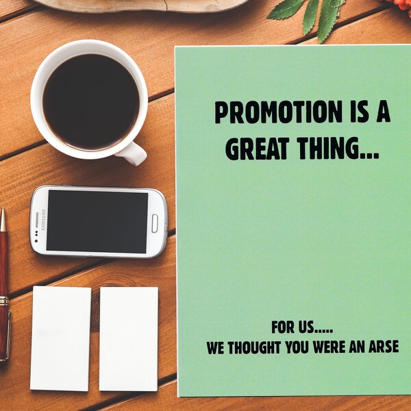 Well Done on Promotion - Etsy