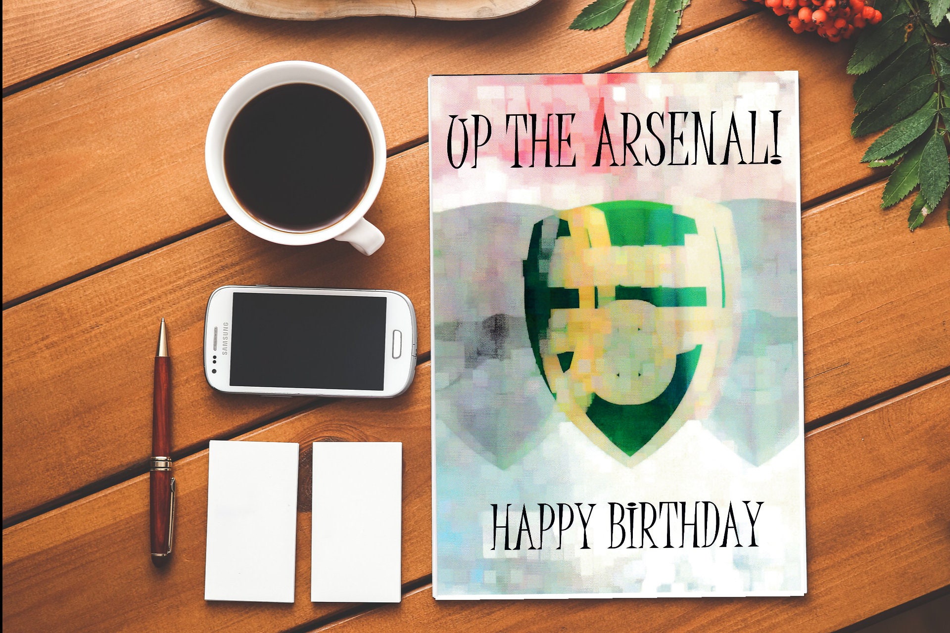 Up the Arsenal Arsenal FC Birthday Card|arsenal Fc|football|soccer ...