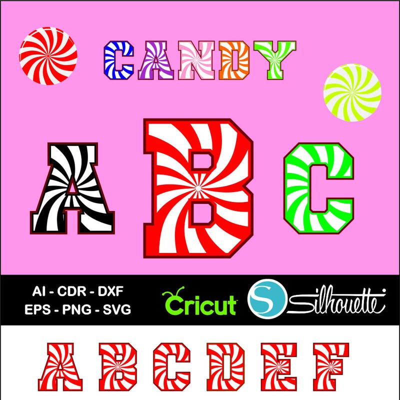 Candy Font - Etsy