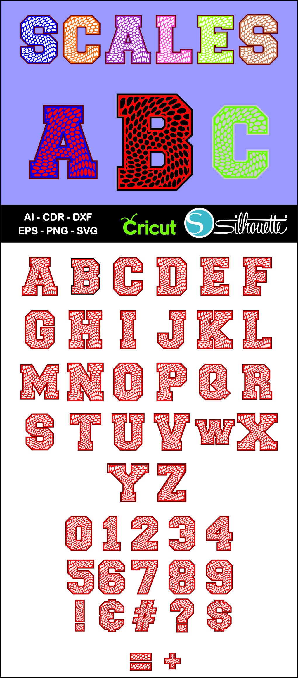 Buy 2 Get 1 Free, Scales Alphabet Font, Ai, CDR, Eps, SVG, Dxf, Png ...