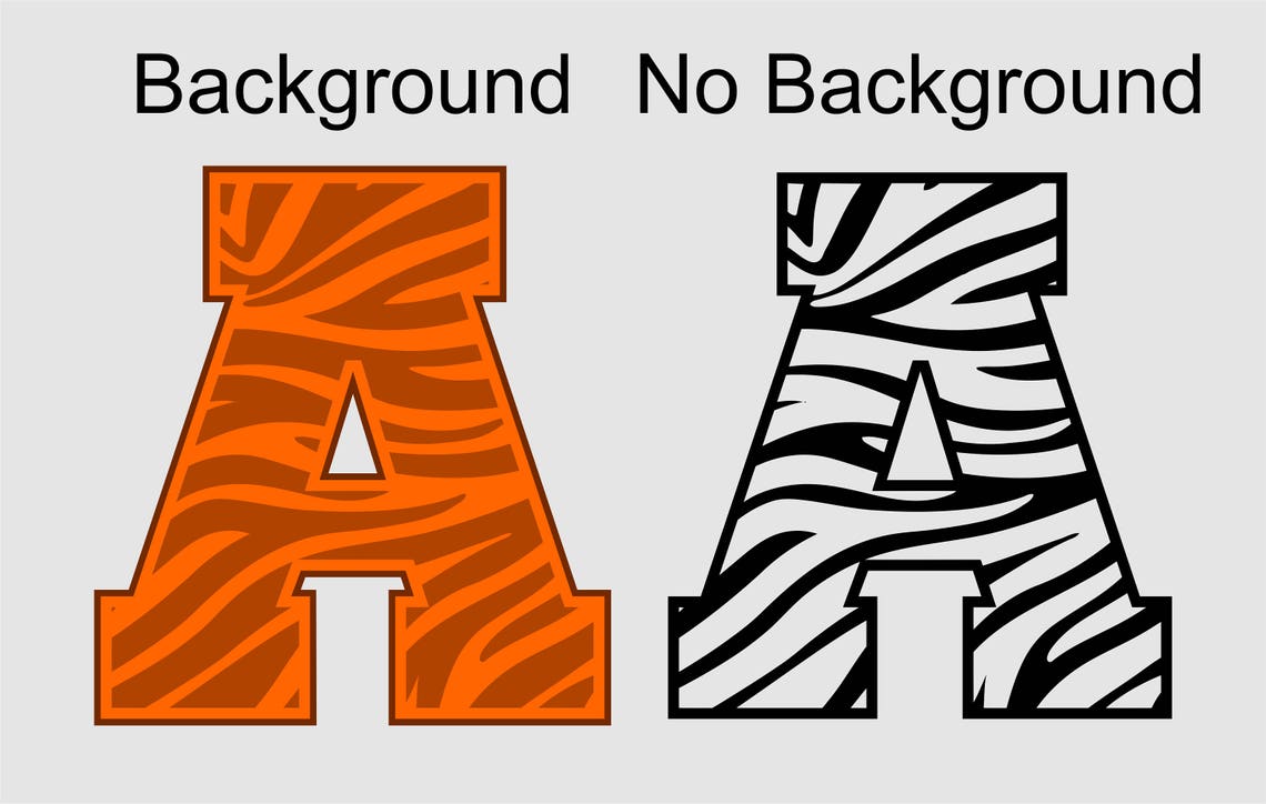 Buy 2 Get 1 Free, Zebra Alphabet Font, Ai, CDR, Eps, SVG, Dxf, Png ...