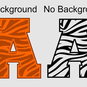 Buy 2 Get 1 Free, Zebra Alphabet Font, Ai, CDR, Eps, SVG, Dxf, Png ...