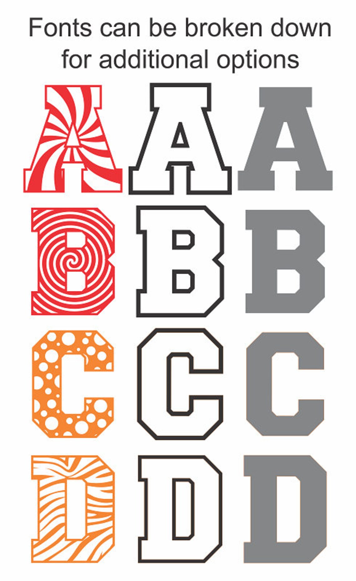 Buy 2 Get 1 Free, Waves Alphabet Font, Ai, CDR, Eps, SVG, Dxf, Png ...