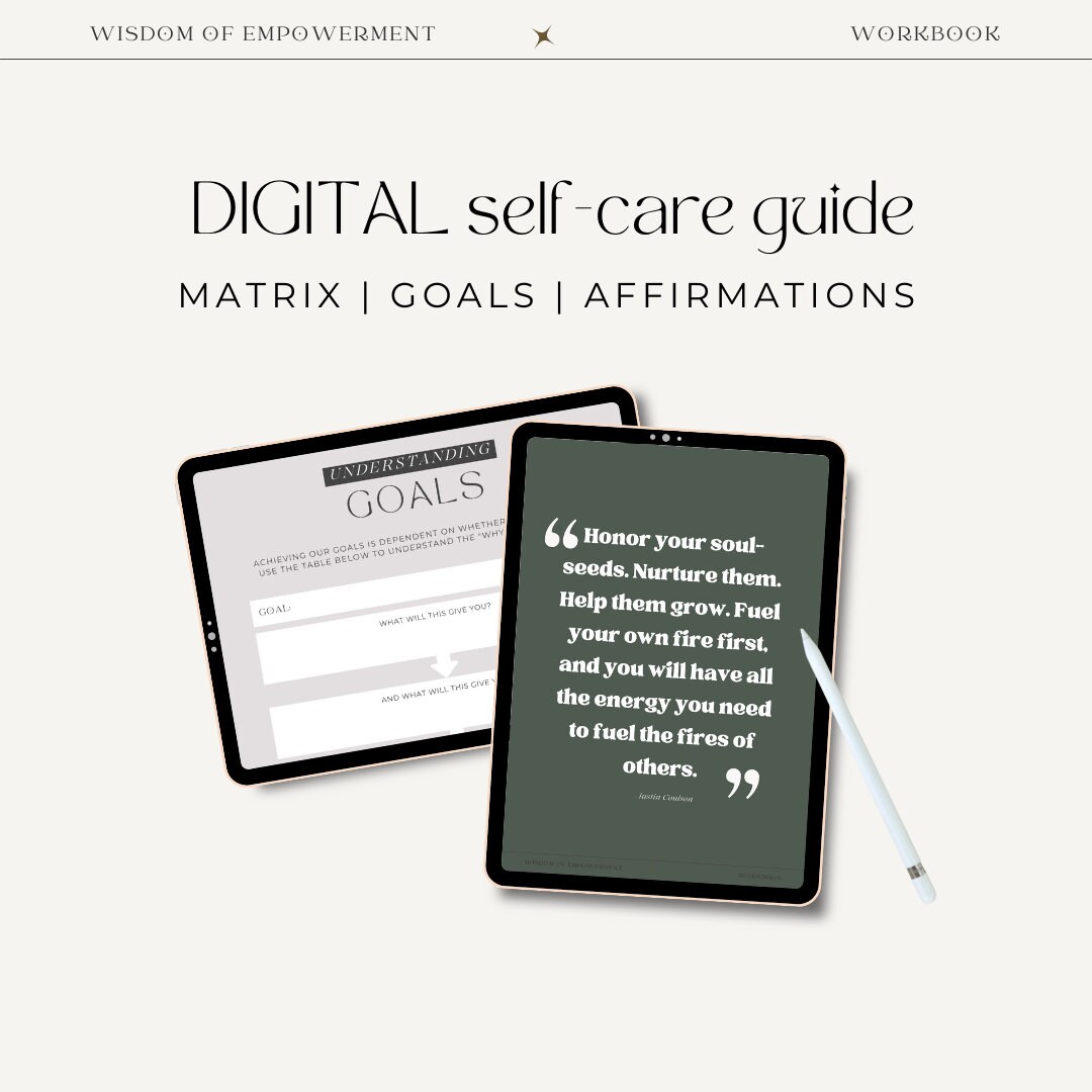Wellness Self-care E-book Workbook Digital Coaching Shadow Work Self ...