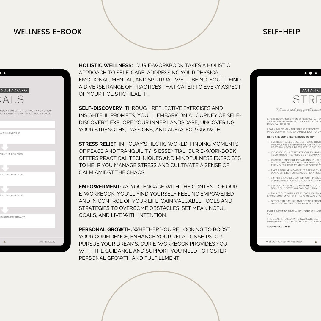 Wellness Self-care E-book Workbook Digital Coaching Shadow Work Self ...