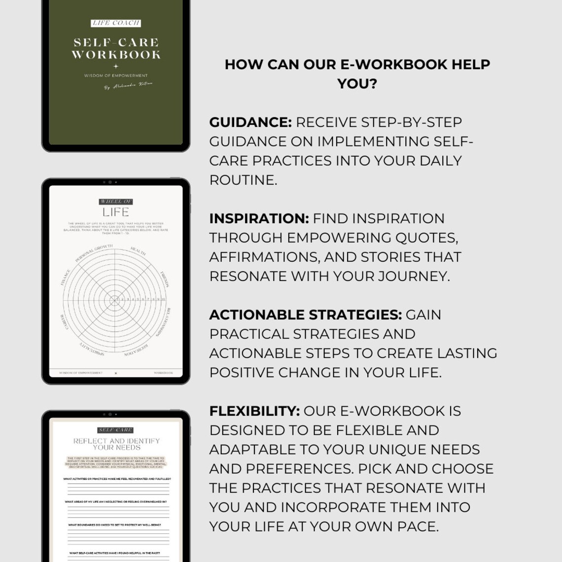 Wellness Self-care E-book Workbook Digital Coaching Shadow Work Self ...