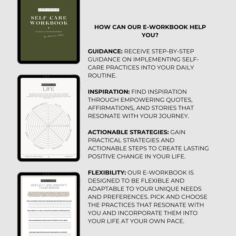 Wellness Self-care E-book Workbook Digital Coaching Shadow Work Self ...