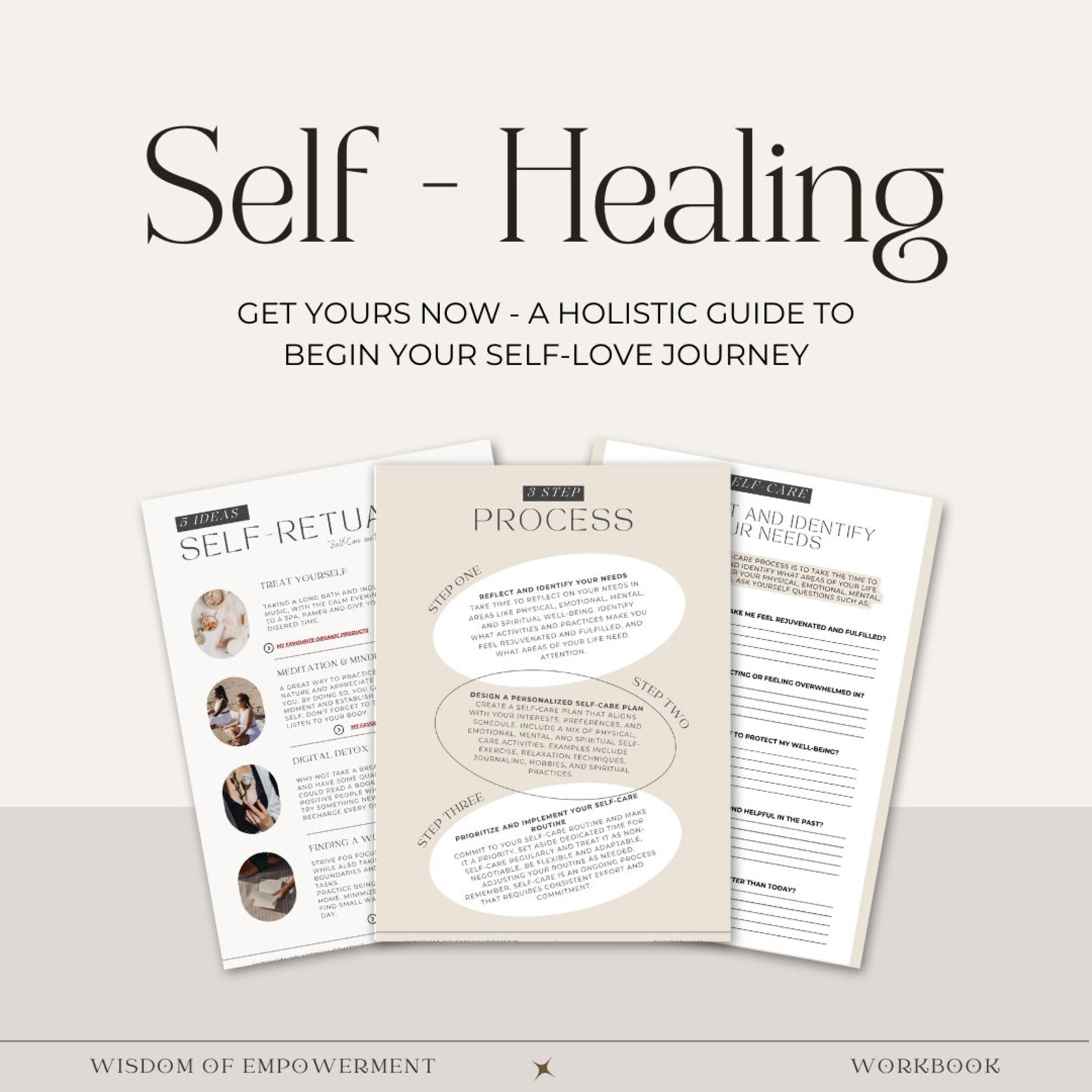 Wellness Self-care E-book Workbook Digital Coaching Shadow Work Self ...