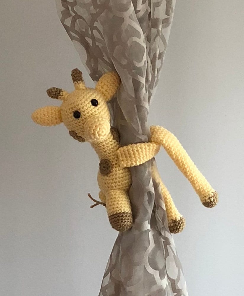 Crochet Giraffe Tie Backs Nursery Curtain Tieback Giraffe | Etsy