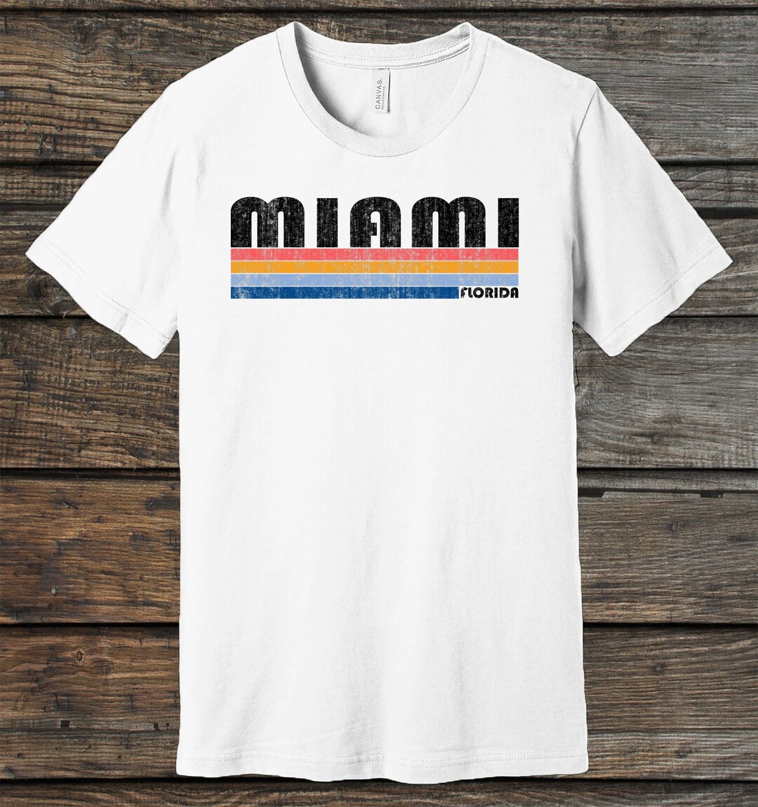 On Sale Now Vintage 70s 80s Style Miami Florida Tshirt, Miami FL Shirt ...