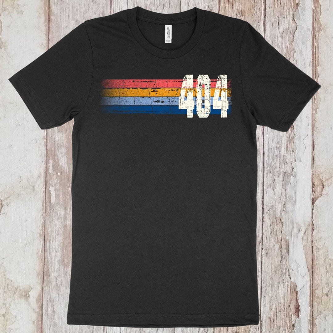 404 Area Code Tshirt Atlanta, Georgia Tee Shirt Retro Atlanta Vintage ...