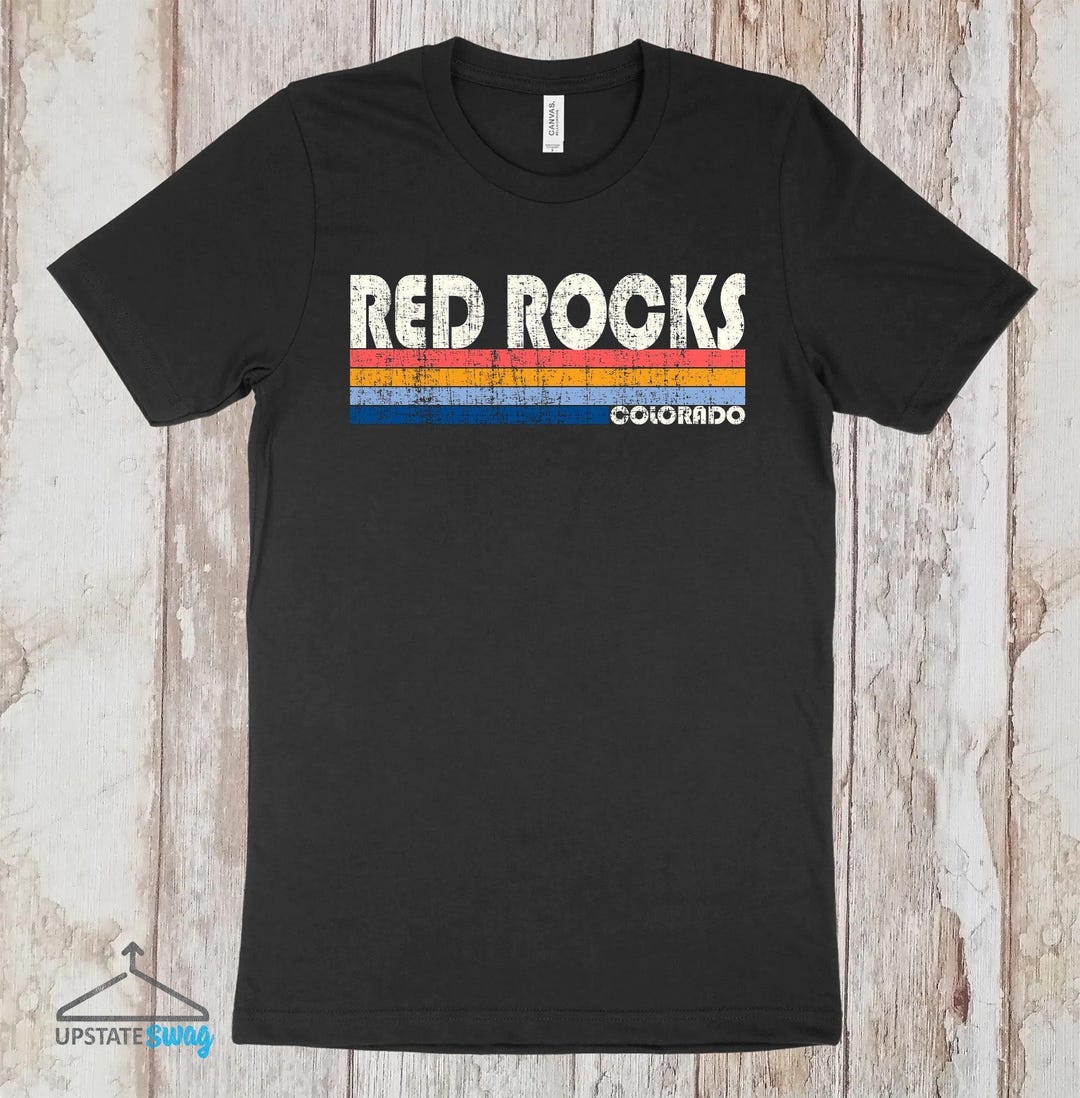 Red Rocks Colorado Tshirt, Red Rocks Shirt, Retro T-shirt, Vintage ...