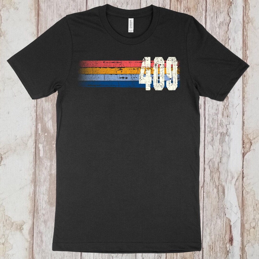 409 Area Code Tshirt Galveston, Texas Tee Shirt Retro Galveston Vintage ...