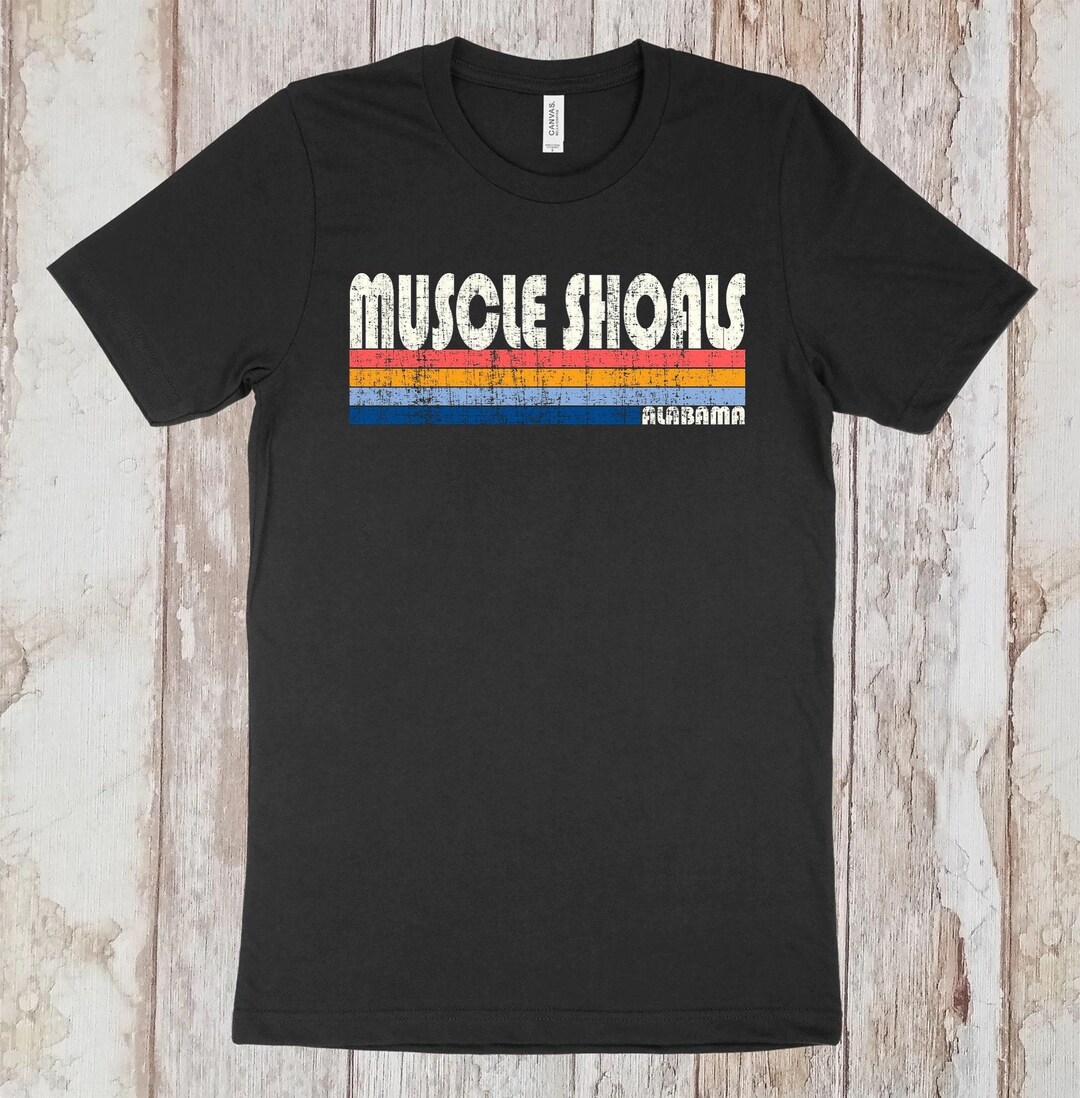 Muscle Shoals Alabama Tshirt, Muscle Shoals AL Shirt, Retro T-shirt ...