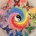 Rainbow Zen Wheel Acrylic Painting - Etsy