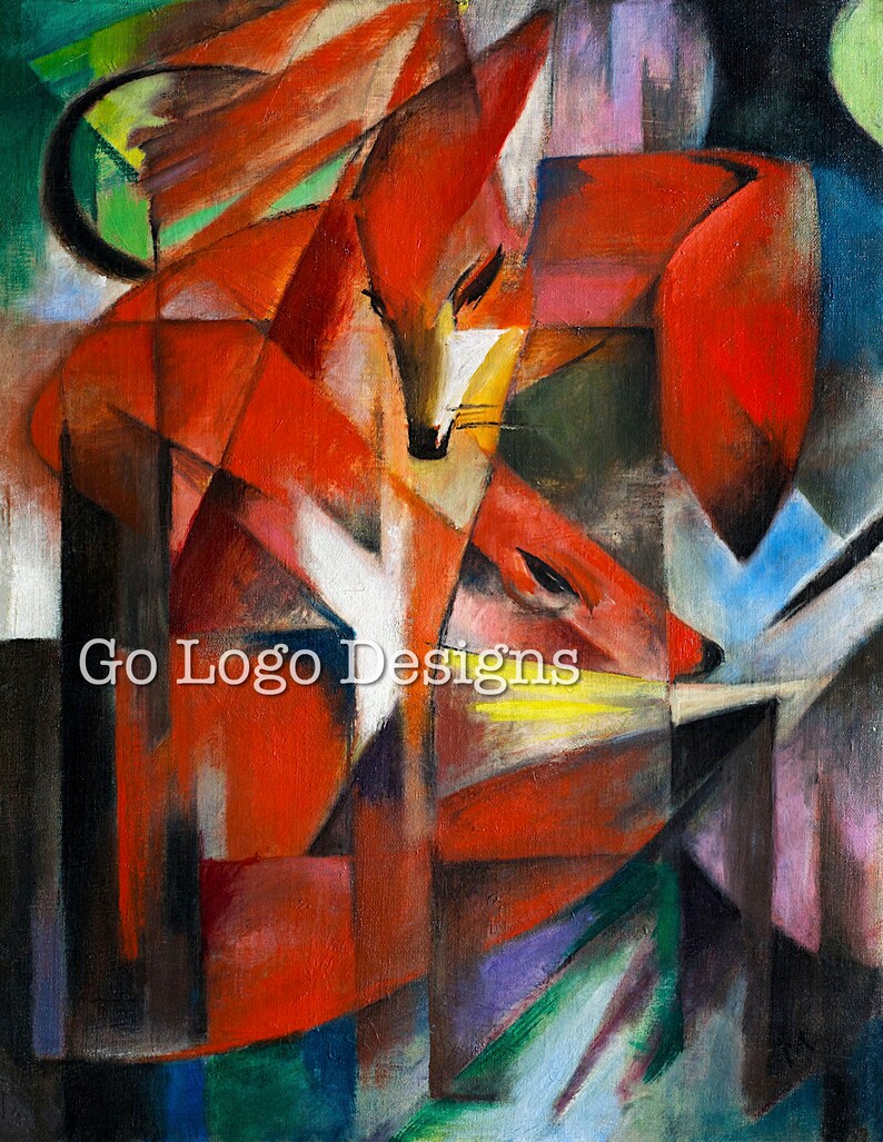 FRANZ MARC the Foxes, Franz Marc Instant Digital Download, Printable ...