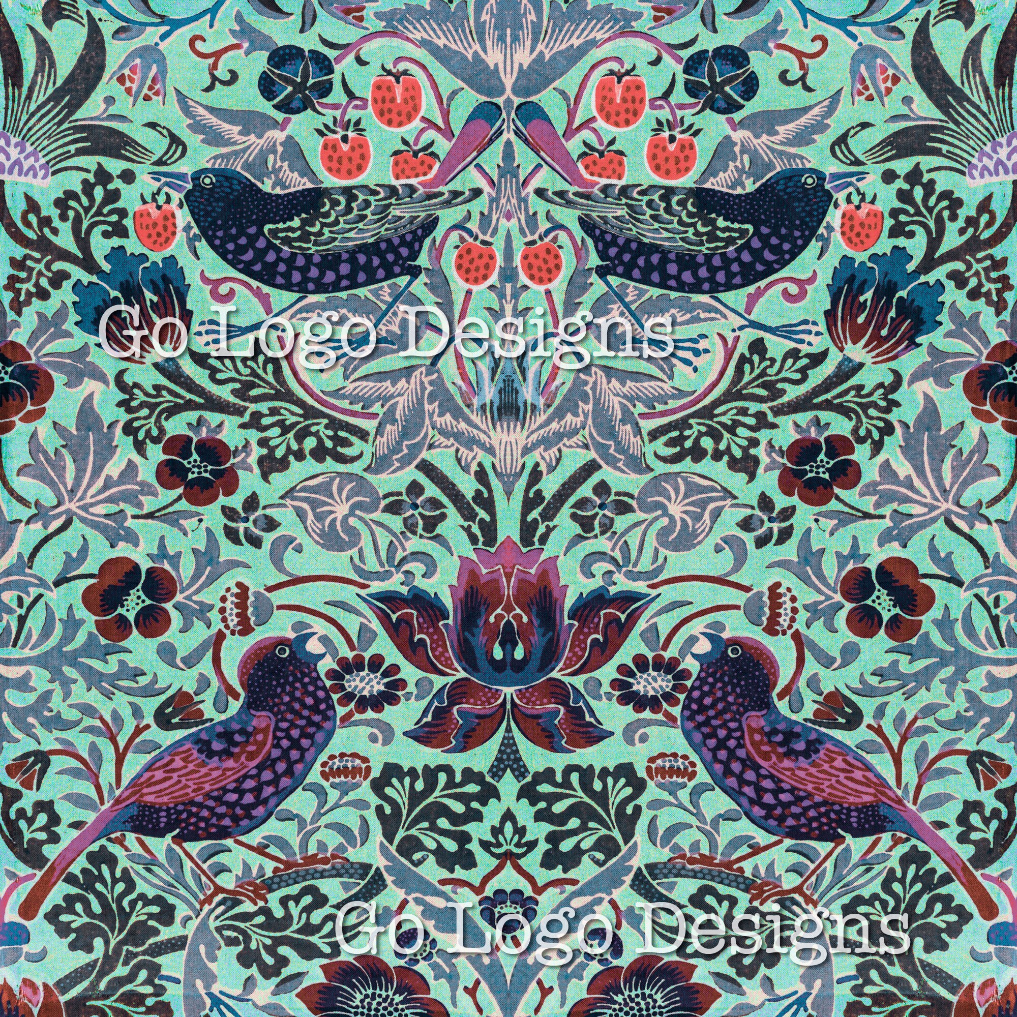 WILLIAM MORRIS Strawberry Thief Print, Instant Digital Download ...