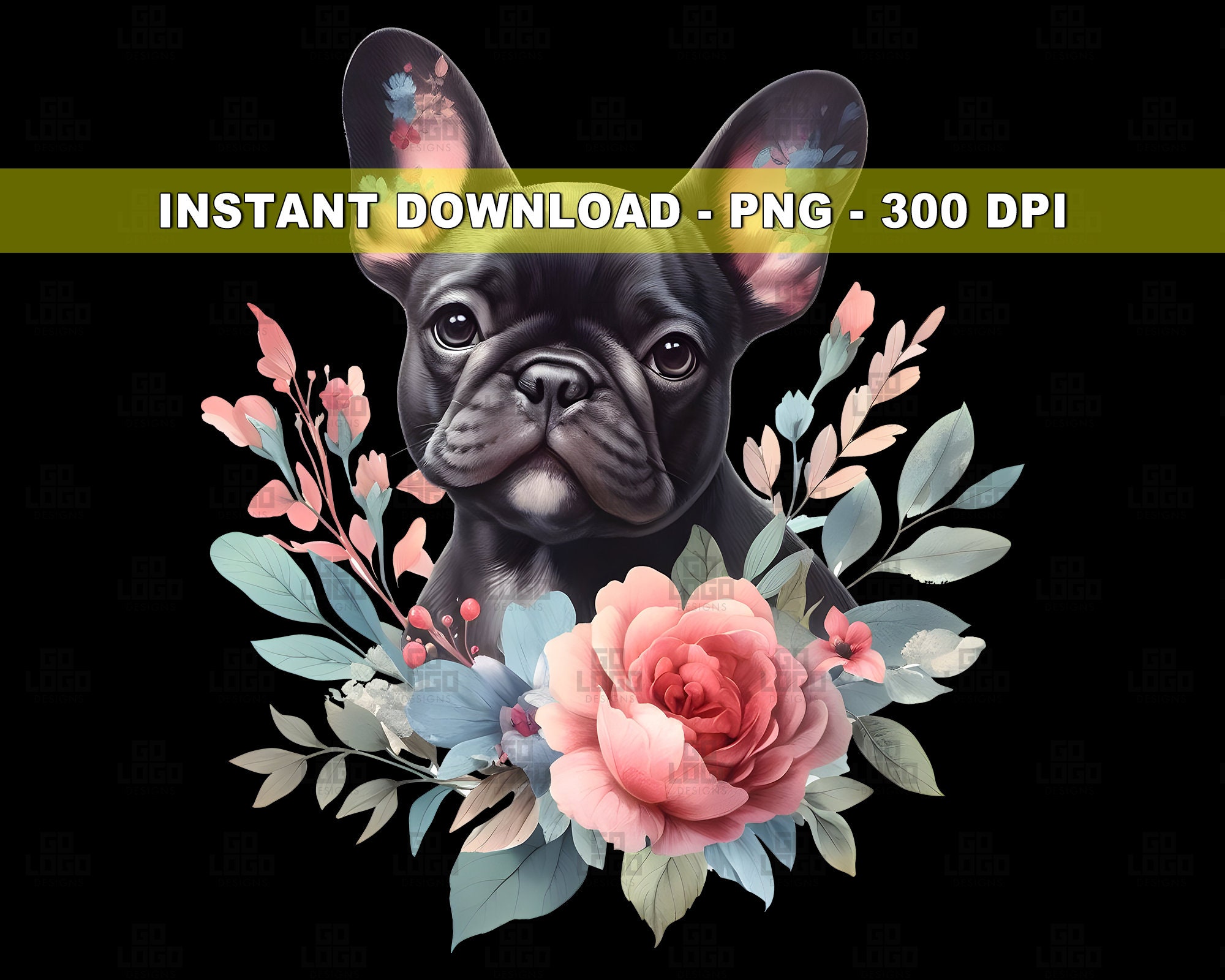 FRENCHIE DOG PNG, Instant Download, Digital Sublimation File, French ...