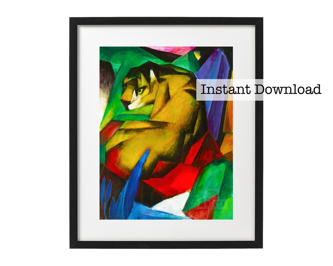 FRANZ MARC Tiger, Franz Marc Instant Digital Download, Printable Franz ...