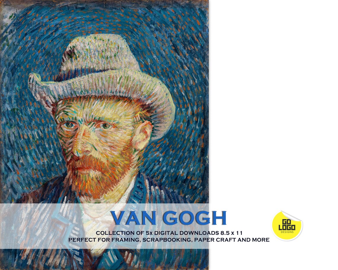 VAN GOGH Digital Download Vincent Van Gogh Printable Famous | Etsy