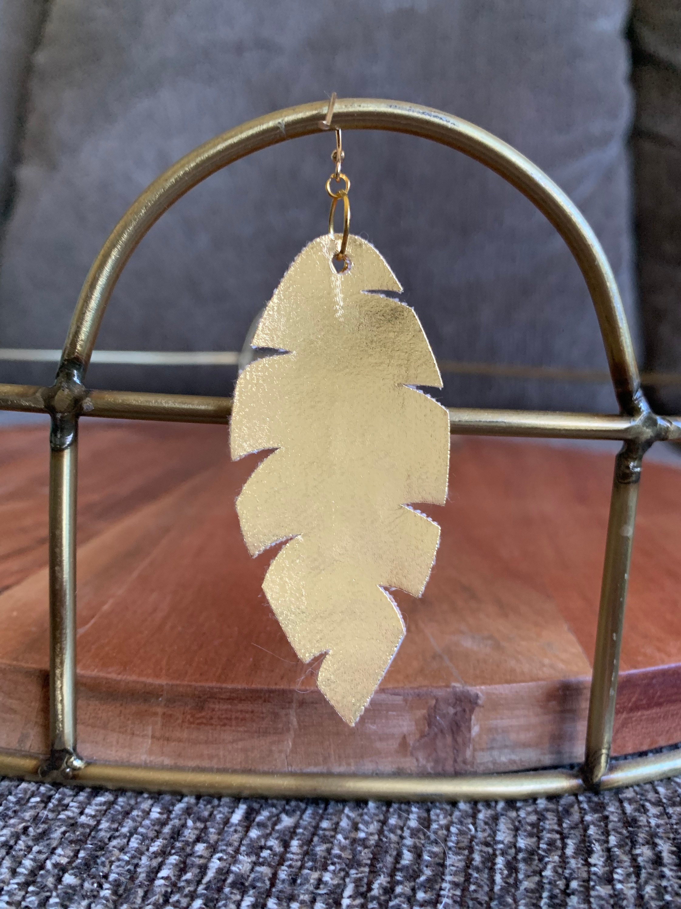 Feather Earring Feather Cork Earring Cork Earring | Etsy