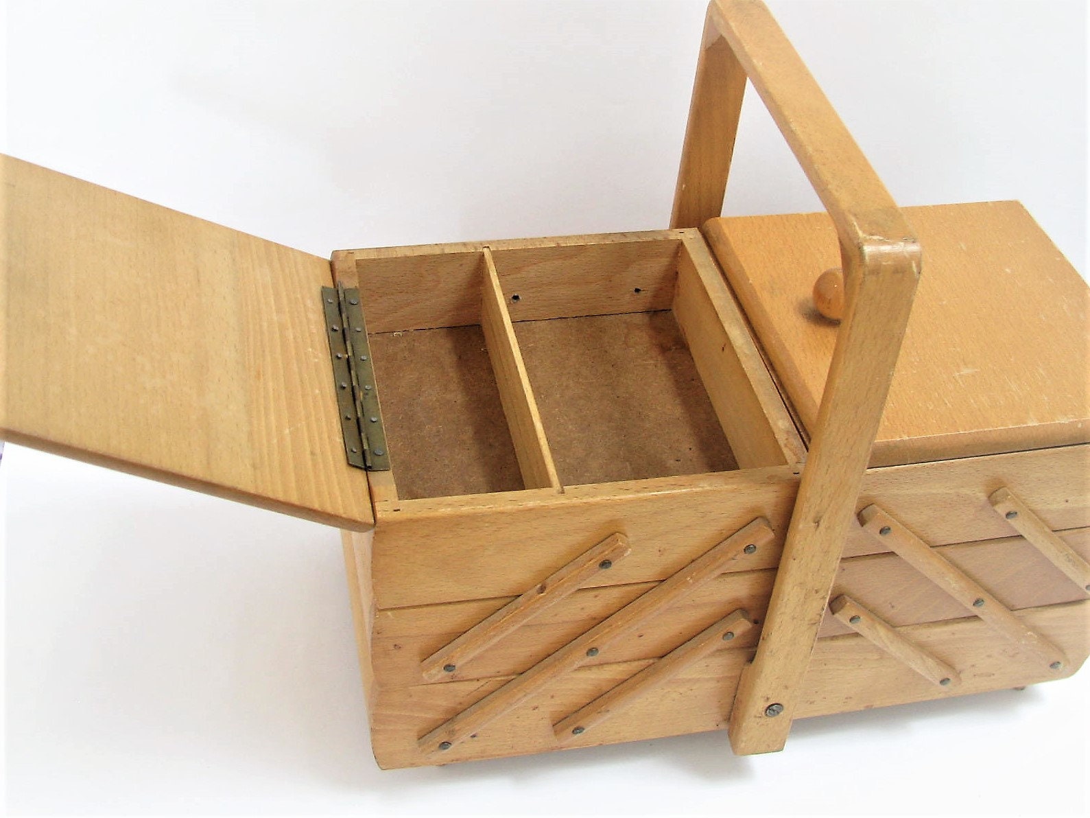 Large German Vintage Expandable Wooden Tailor Box / Sewing - Etsy