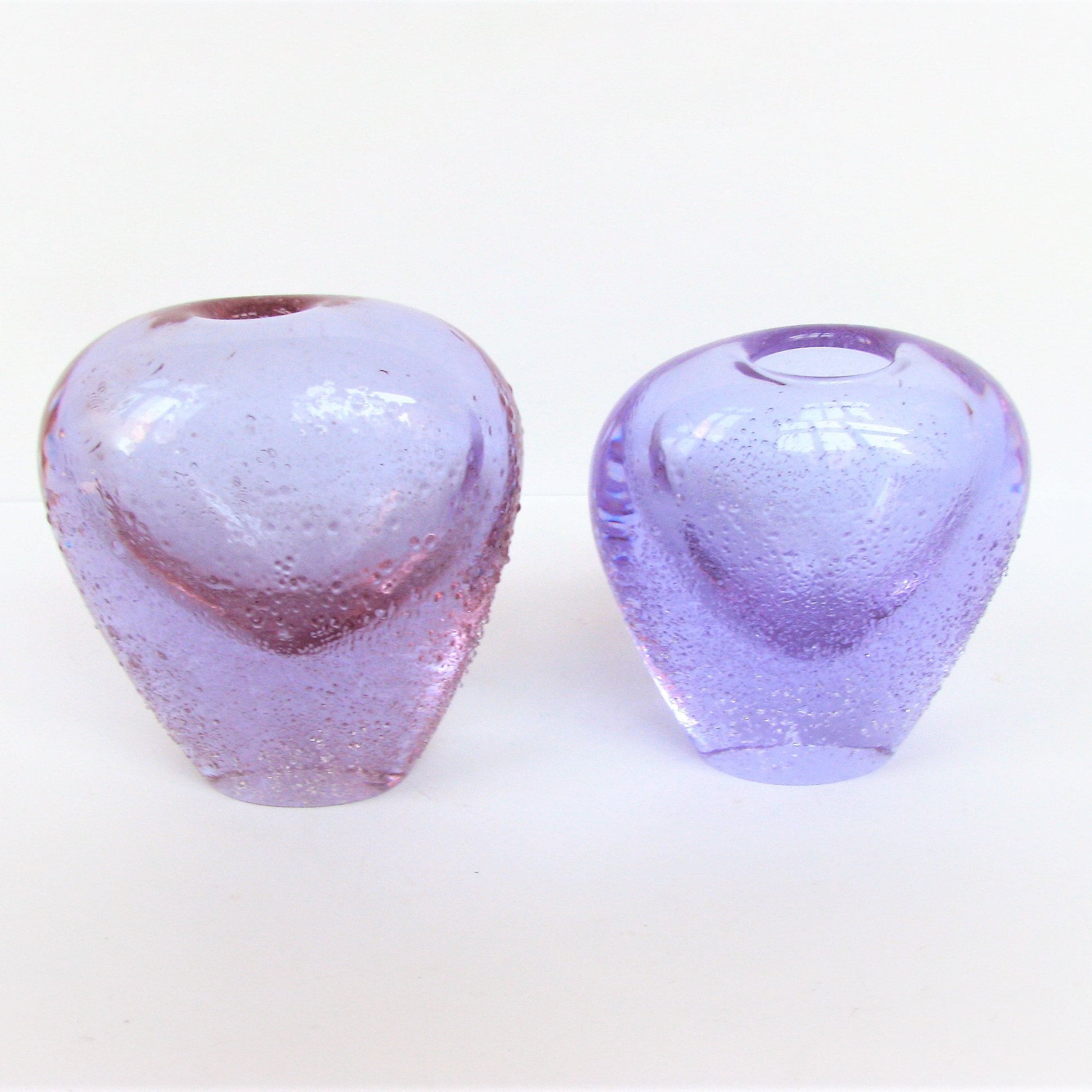 Two Vintage Bohemian Alexandrite / Neodymium Glass Vase or | Etsy