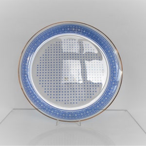 Large German Vintage Filigree Glass Round Plate Made by HEYE ...