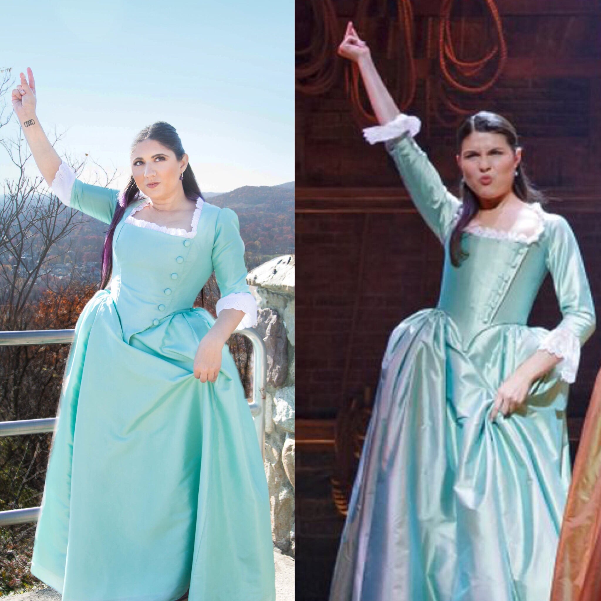 Inspired by Eliza From Hamilton the Musical Green Mint Dress | Etsy