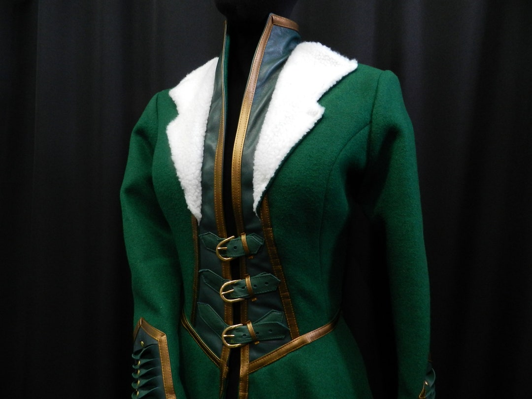 READY TO SHIP Inspired by Loki Woman Wool and Real Leather Winter ...