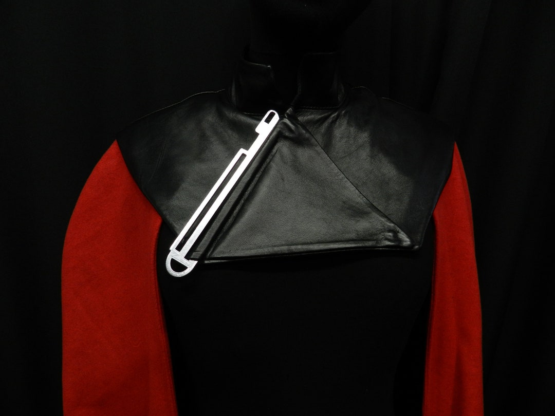 READY TO SHIP Inspired by Qira Red Cloak Cape Black Leather - Etsy